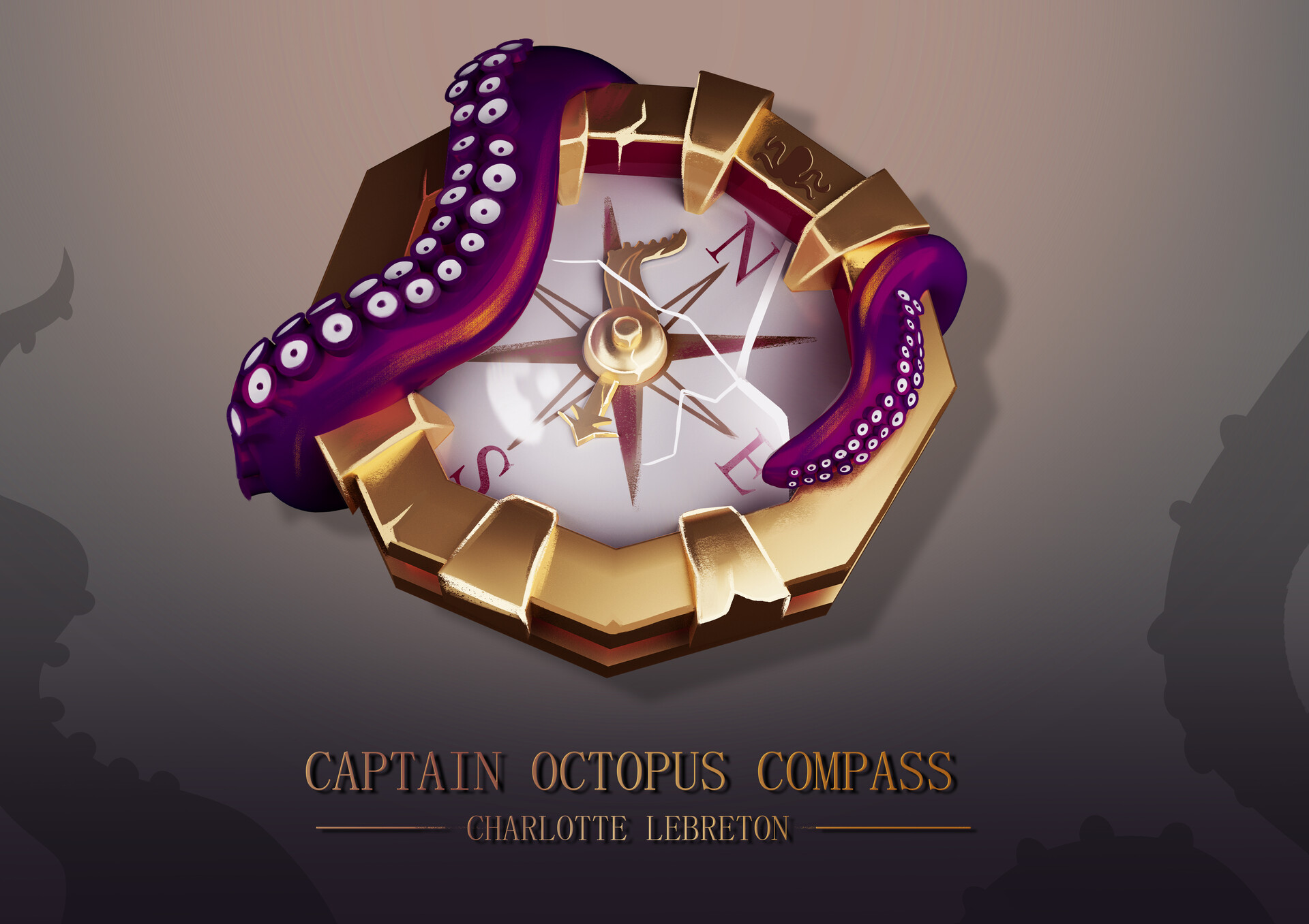 ArtStation - captain Octopus compass