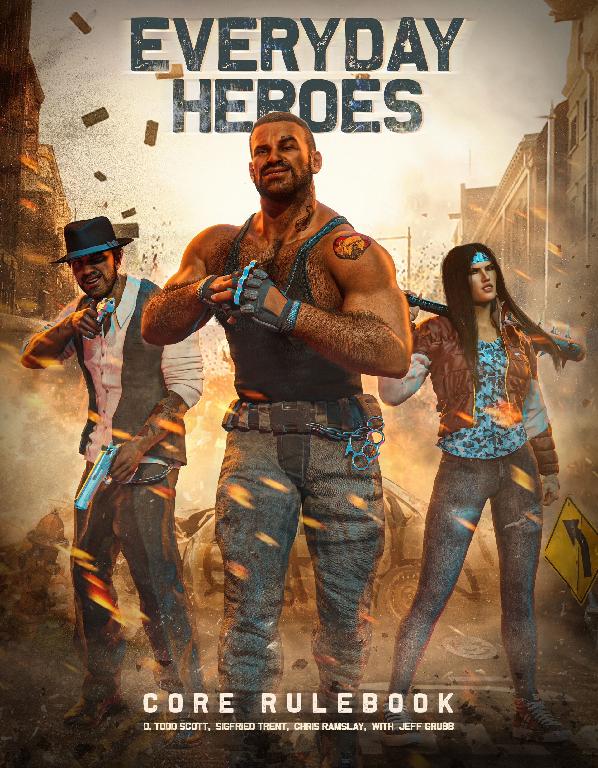 PARADOXUNLOCKS DESIGN - 🔴Official Cover Art for EVERYDAY HEROES - ROLEPLAYING GAME by Evil ...