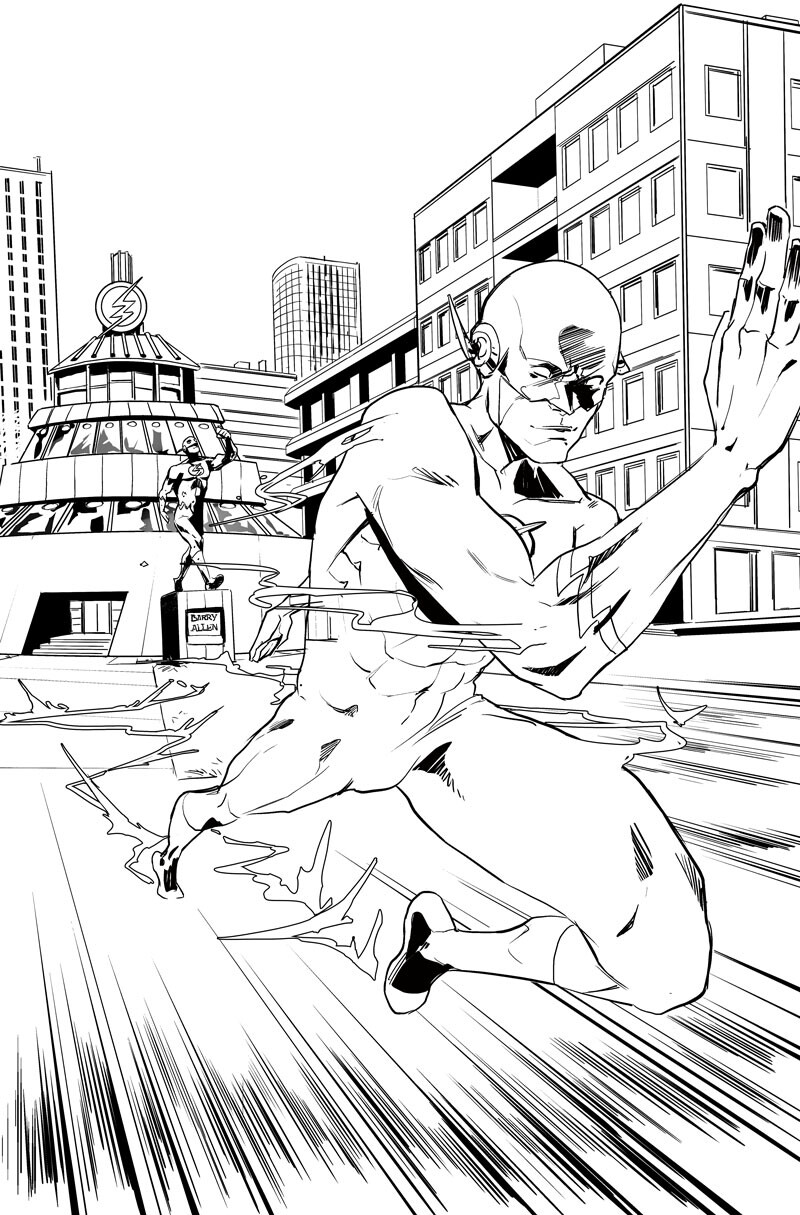 the reverse flash coloring pages