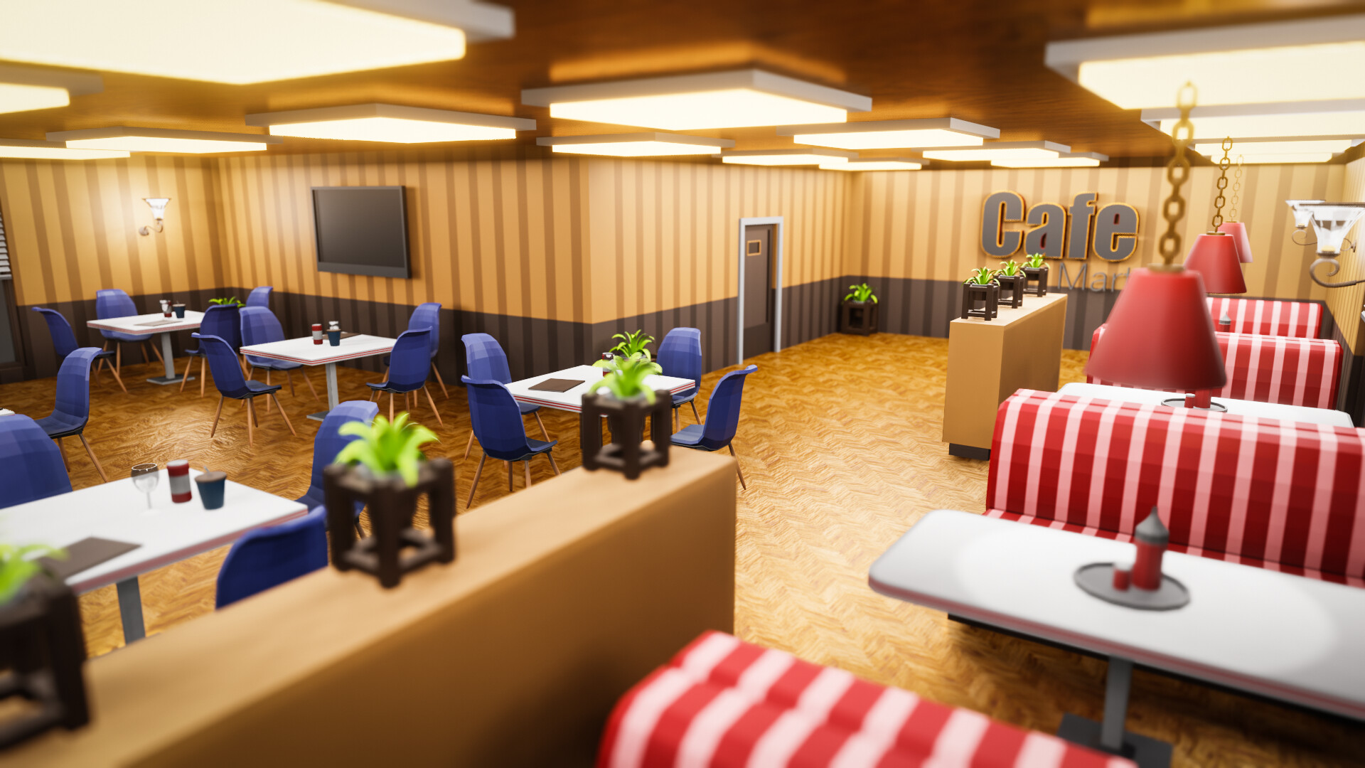Arslan Rao - Low Poly_Restaurant