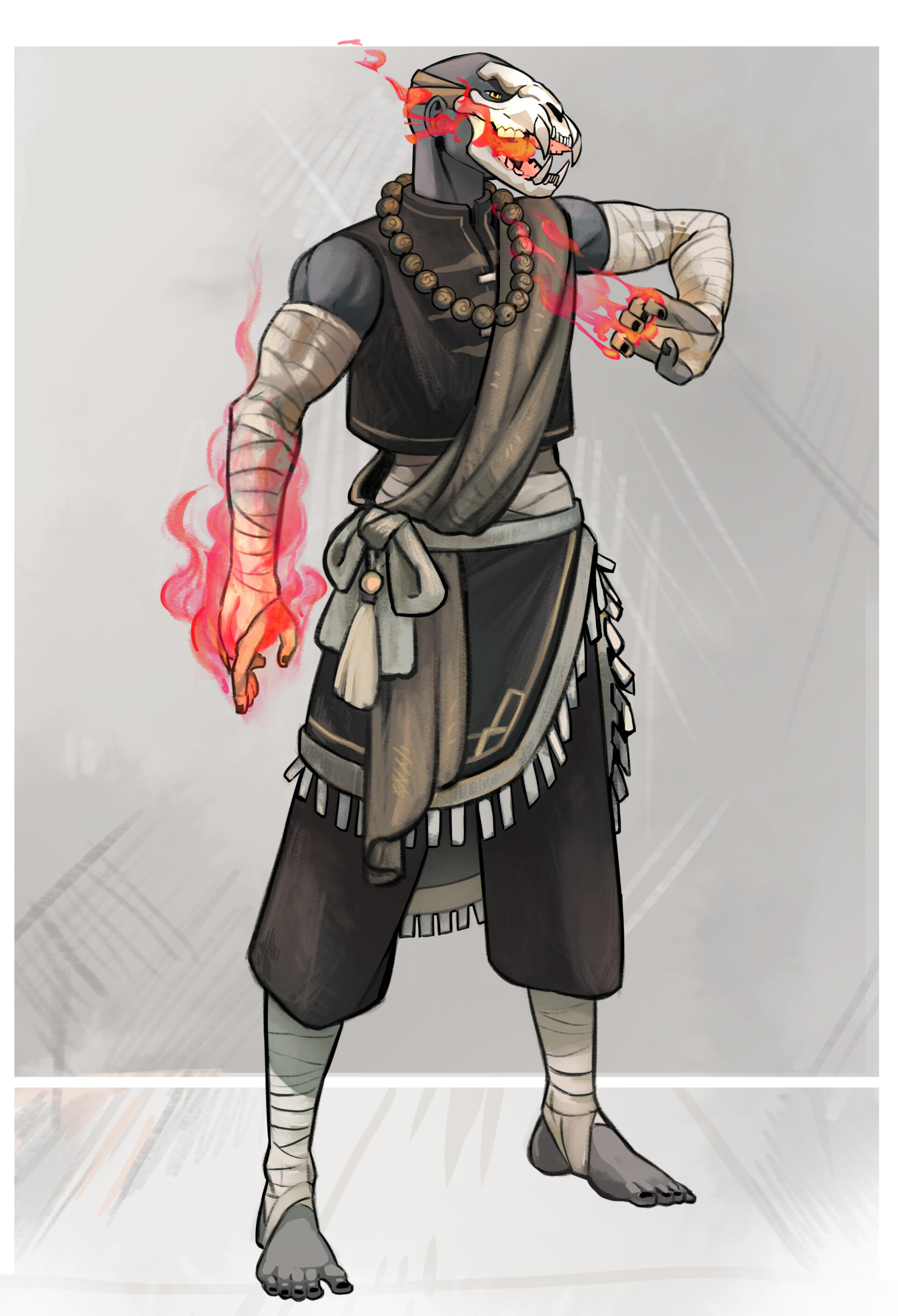 ArtStation - HATRED BORN - The Fighter