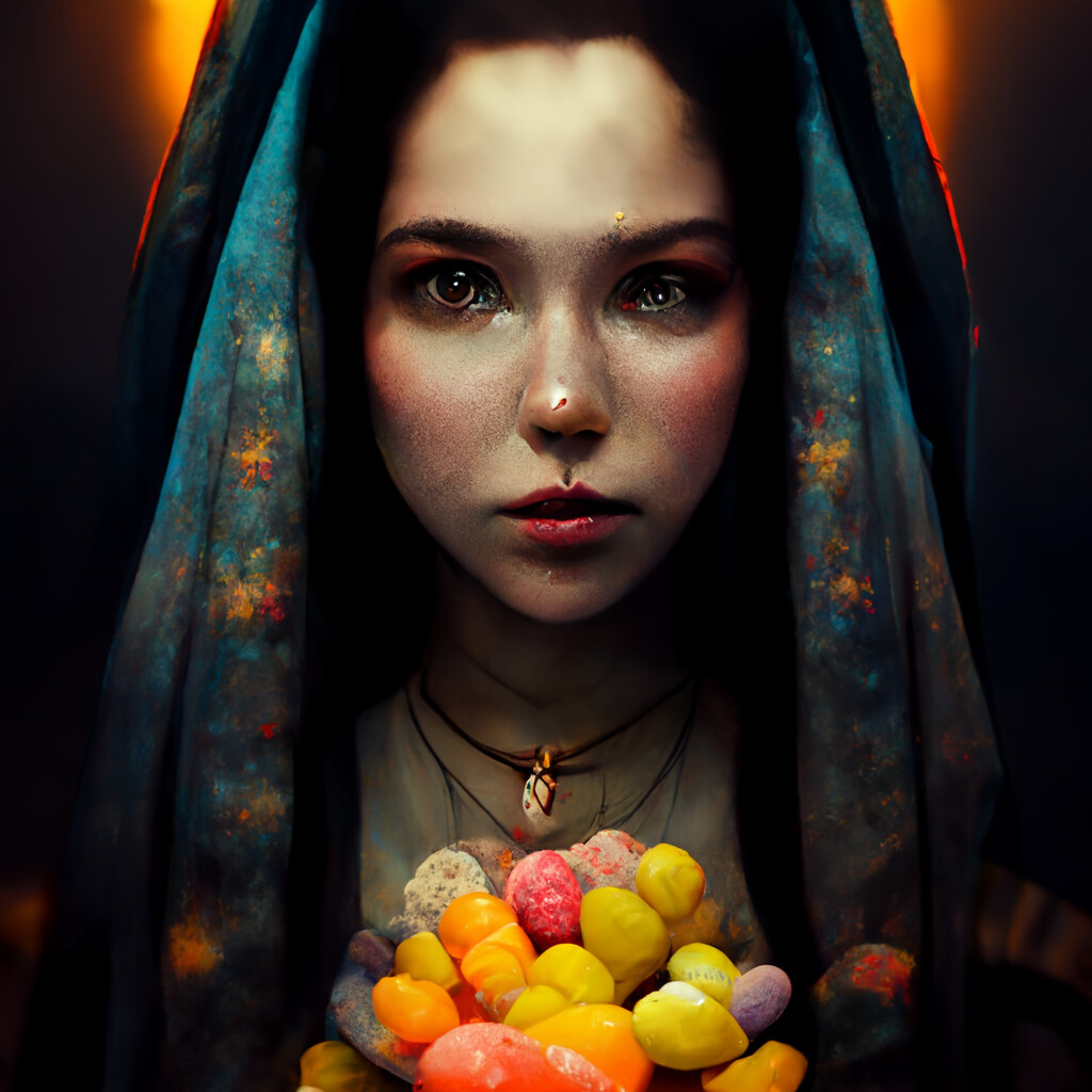 ArtStation - Divine Goddess Giving Away Candy
