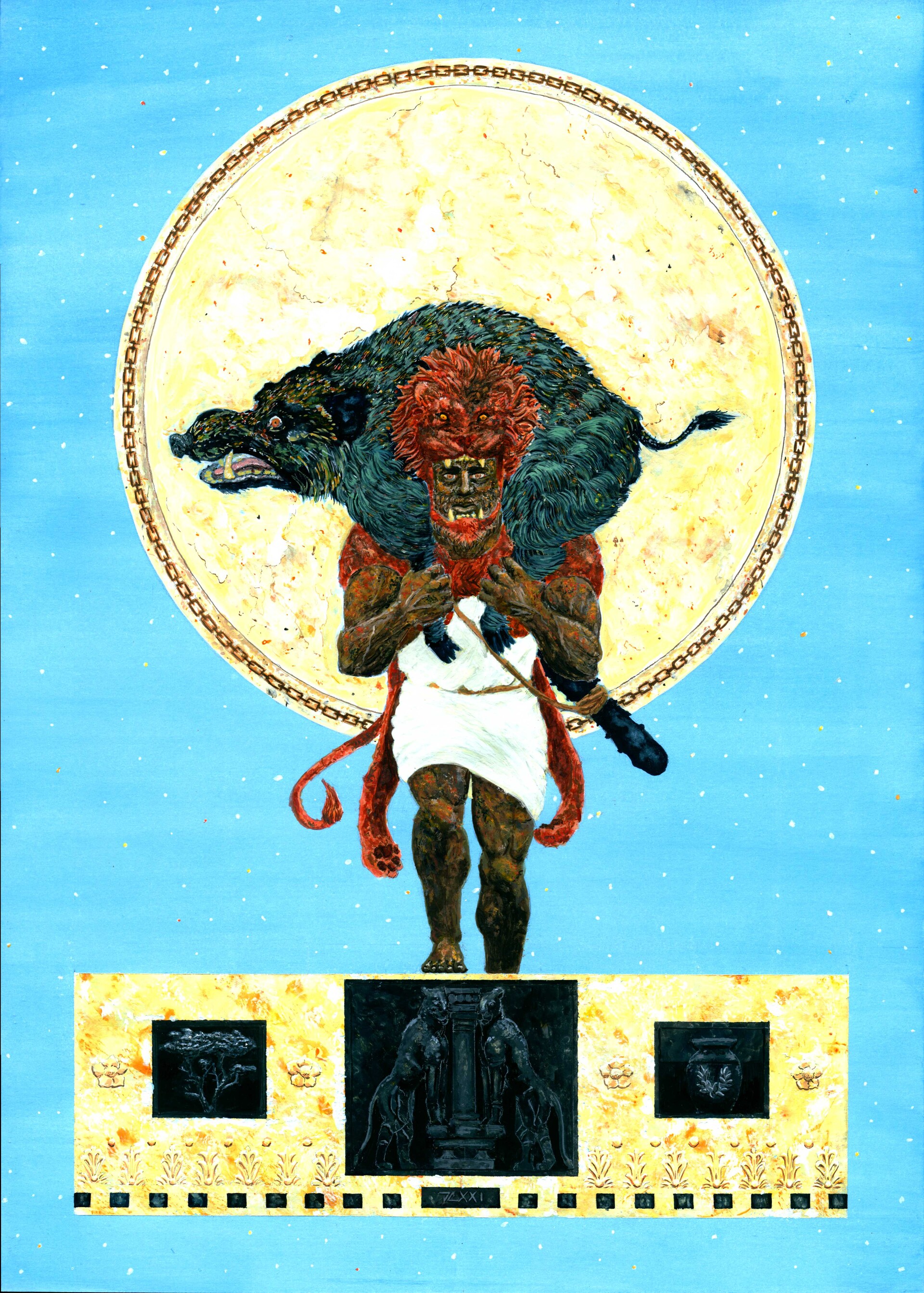 ArtStation - Heracles and the Erymanthian Boar