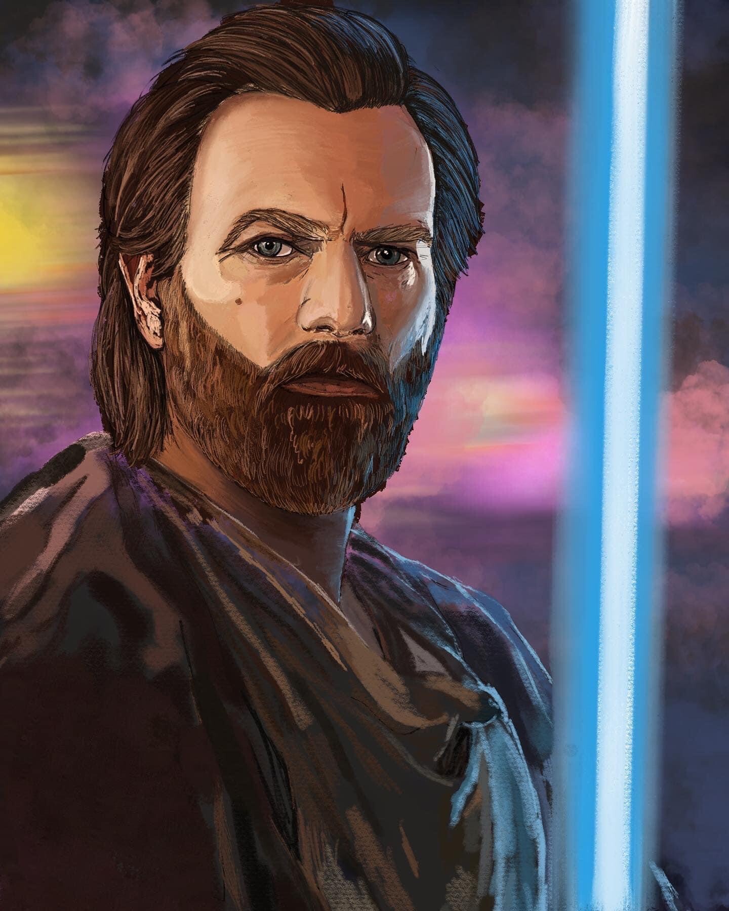 ArtStation - Obi-wan Kenobi portrait