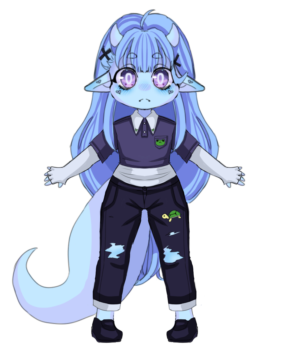 Ember Sprout - Blue Dragon Reference (Commission)