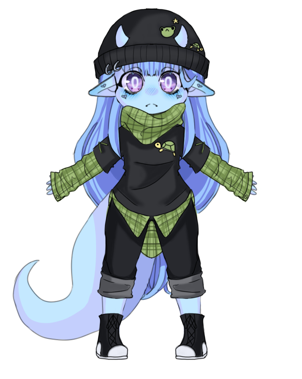 Ember Sprout - Blue Dragon Reference (Commission)