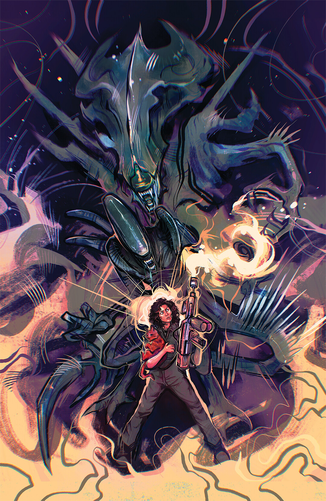 ArtStation - Alien (1989) Print for Fright! Zine