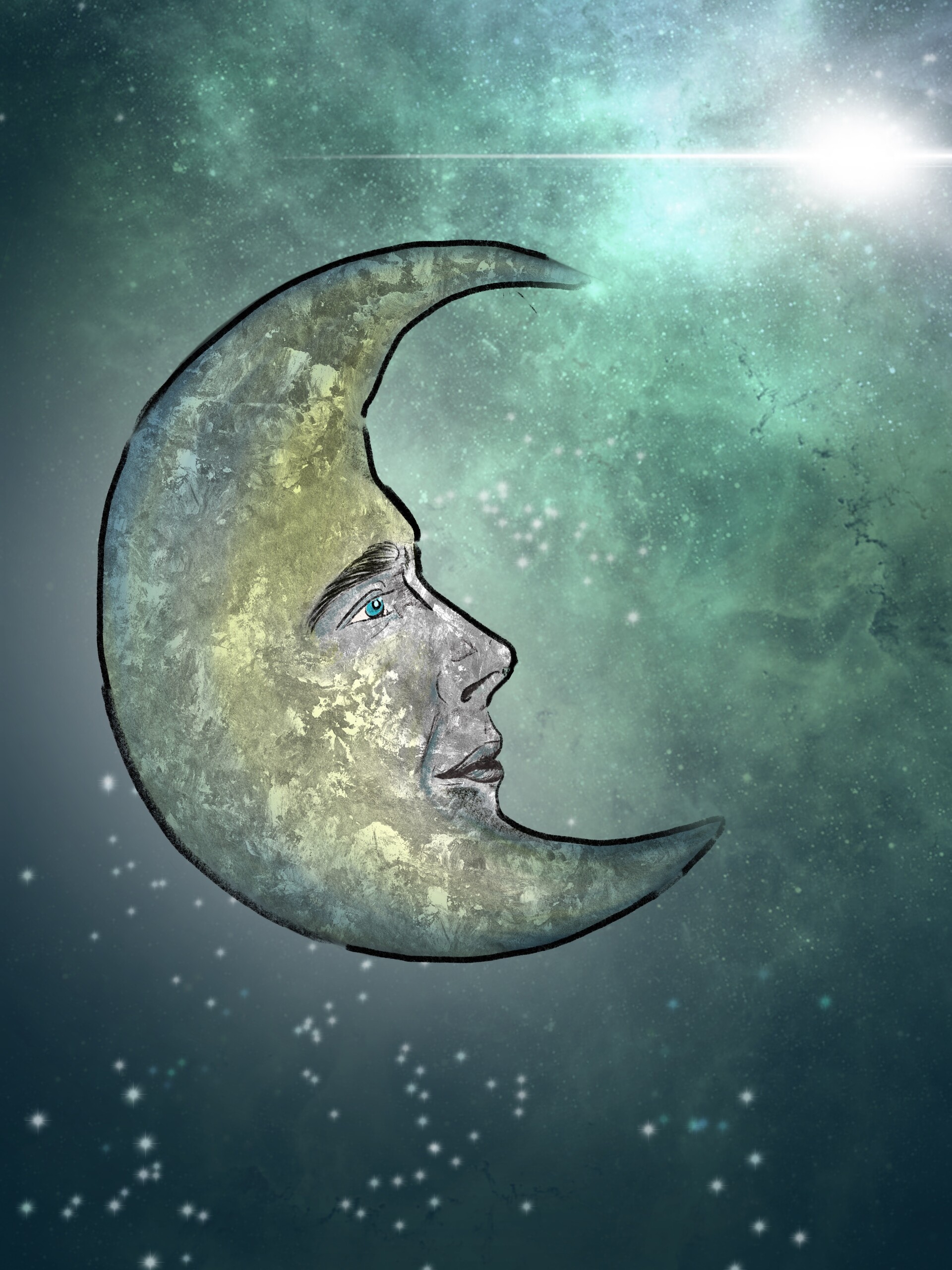 ArtStation - Man in the moon