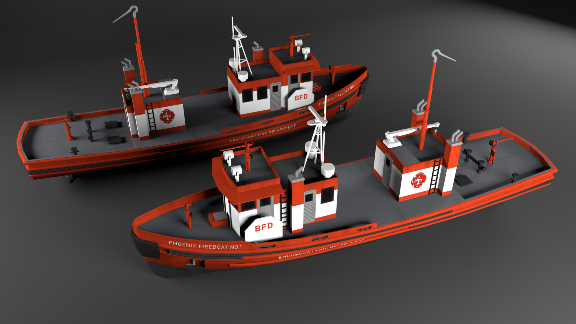 ArtStation - Phoenix fireboat