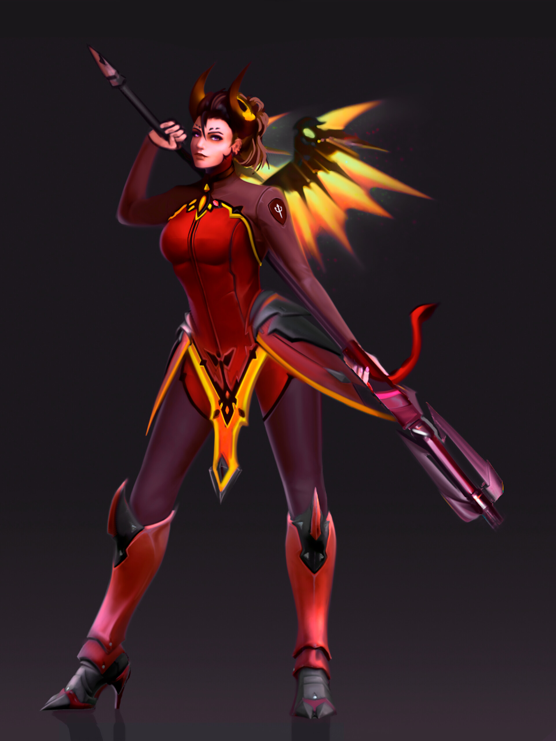 ArtStation - Devil Mercy (Overwatch Fan-Art)