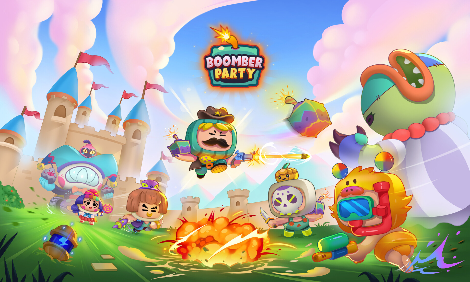 Khoa Nguyen - BOOMBER PARTY NFT GAME CONCEPT ART