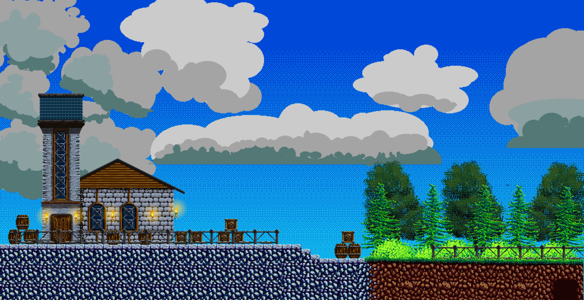 ArtStation - Pixel Art Landscape Platformer