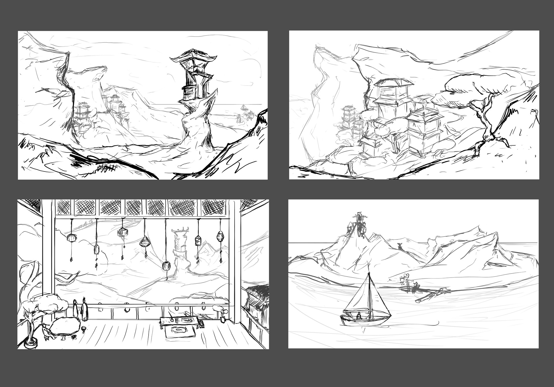 ArtStation - Concept Landscape Sketches