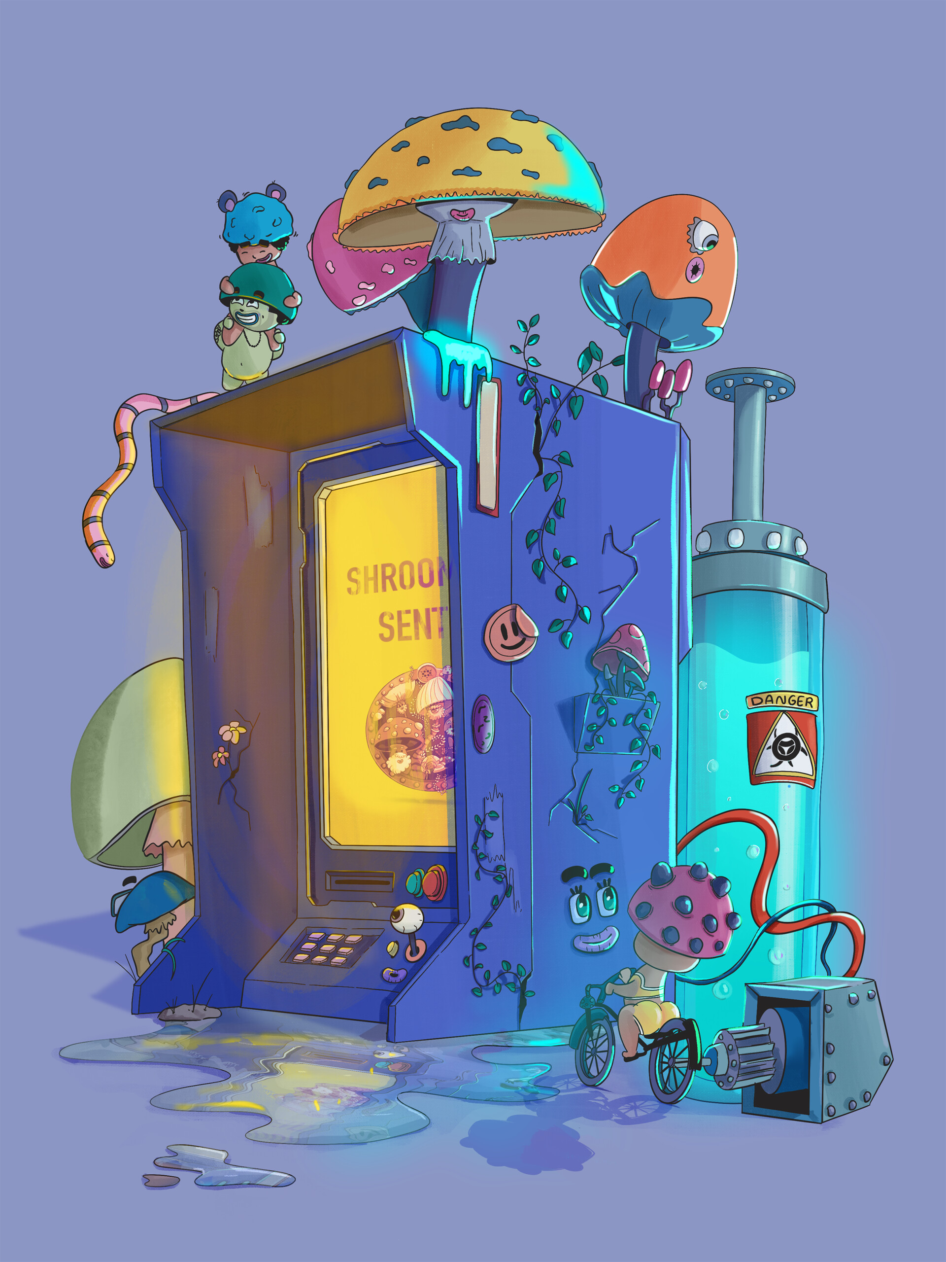 ArtStation - Shrooms Identity Design