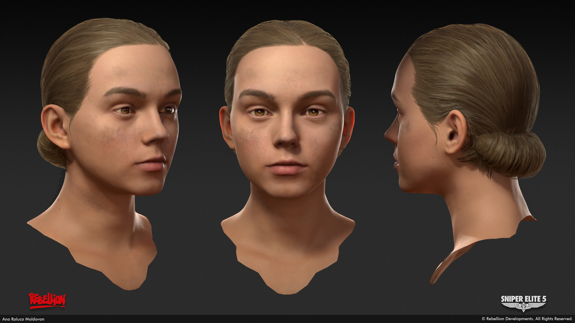 Ana Moldovan - Sniper Elite 5 - Heads & Hair