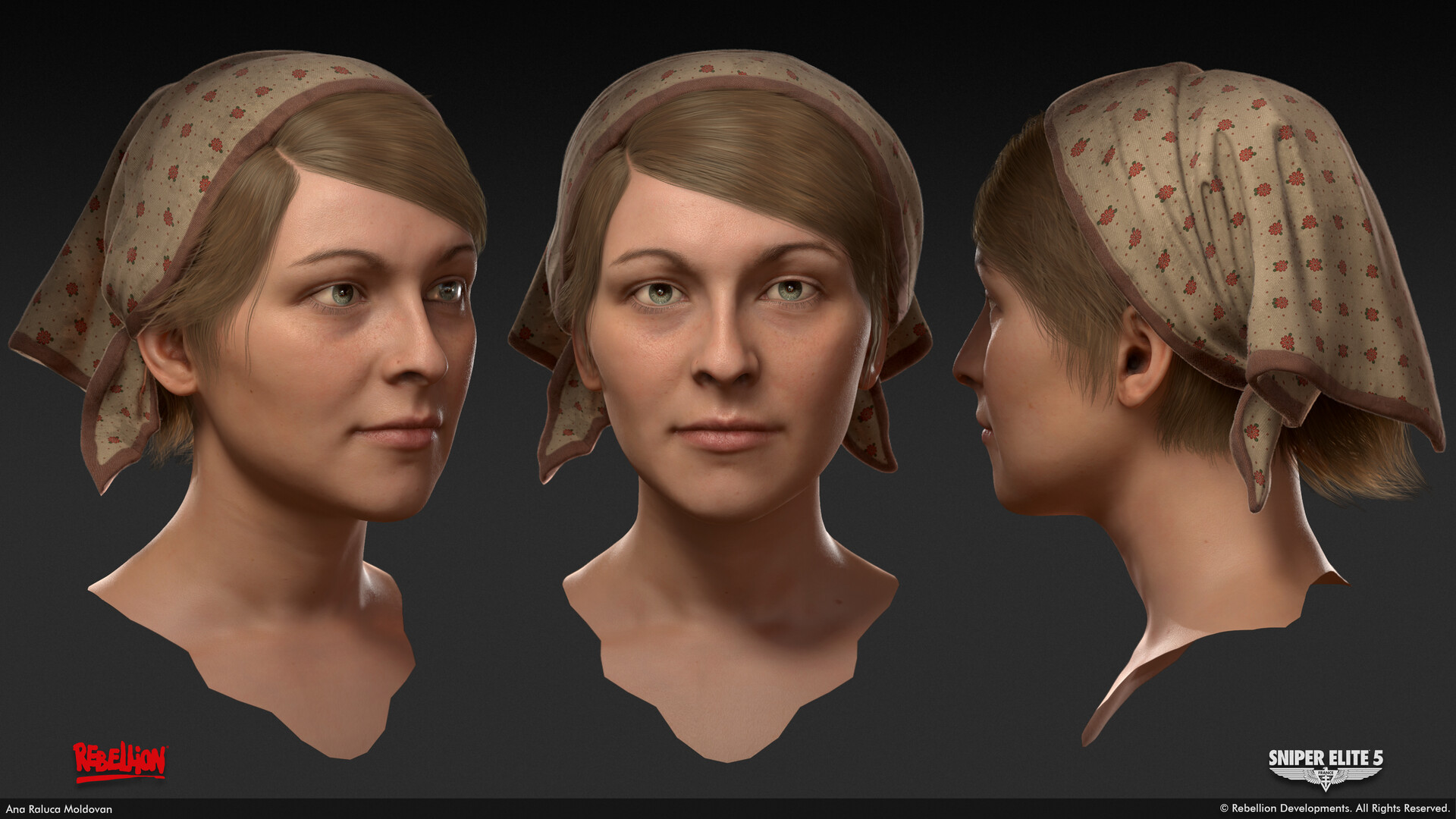 Ana Moldovan - Sniper Elite 5 - Heads & Hair