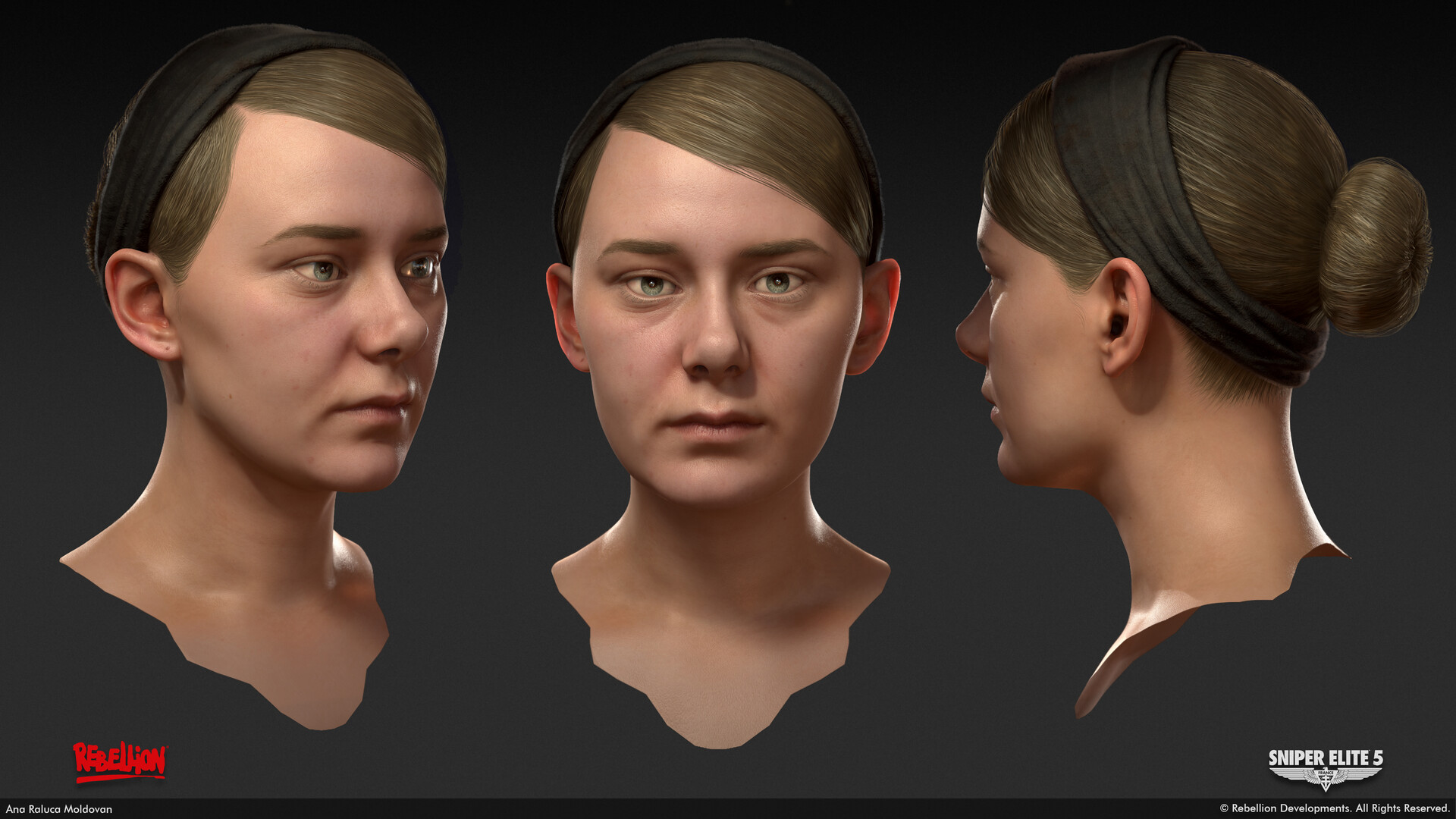 Ana Moldovan - Sniper Elite 5 - Heads & Hair