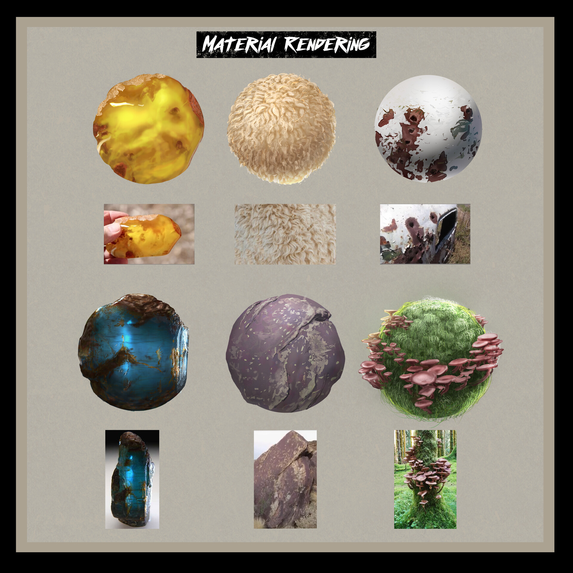 ArtStation - Material rendering