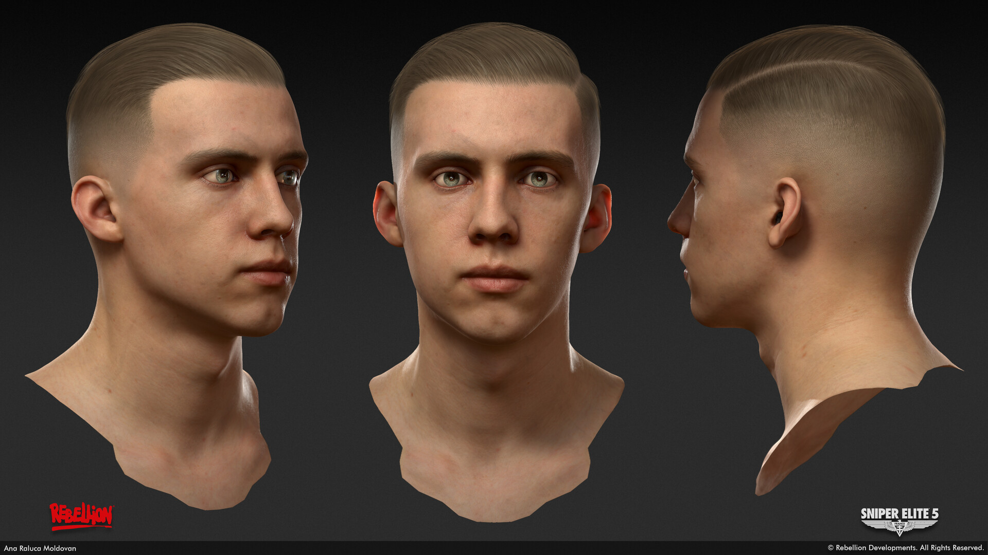 Ana Moldovan - Sniper Elite 5 - Heads & Hair