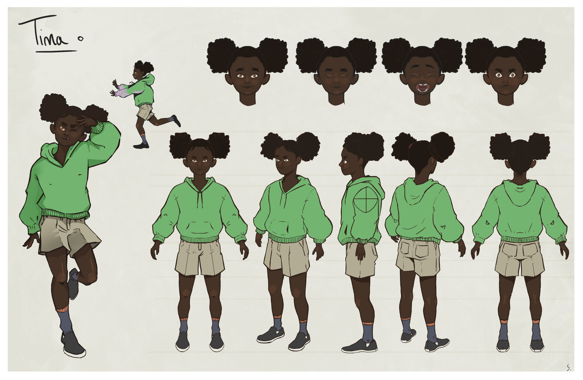 ArtStation - Tina turn around from friends with pokeball