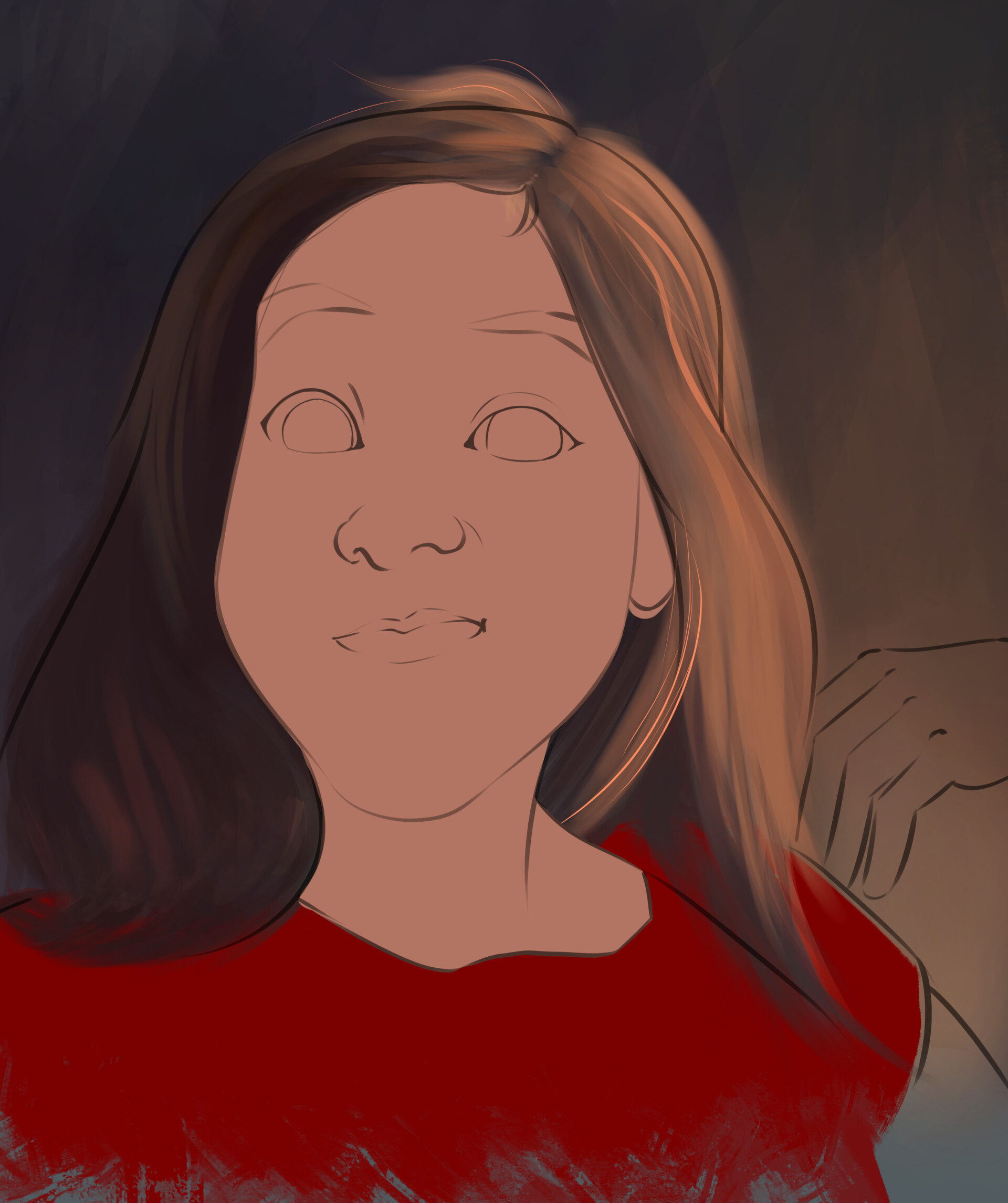 Mon Kenneth Labrador - Angel in Red Shirt