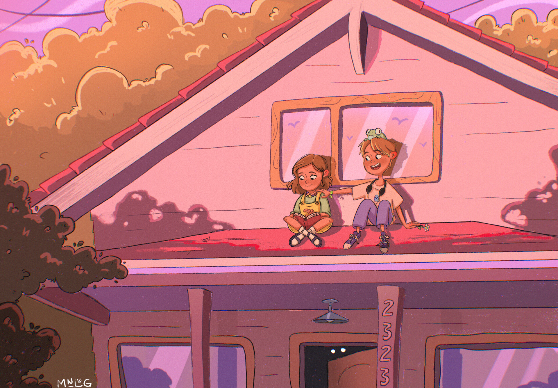 ArtStation - Summer sunset