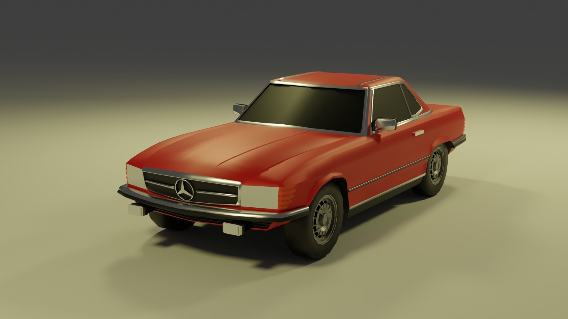 ArtStation - Mercedes-Benz 450 SL R107 (1975)