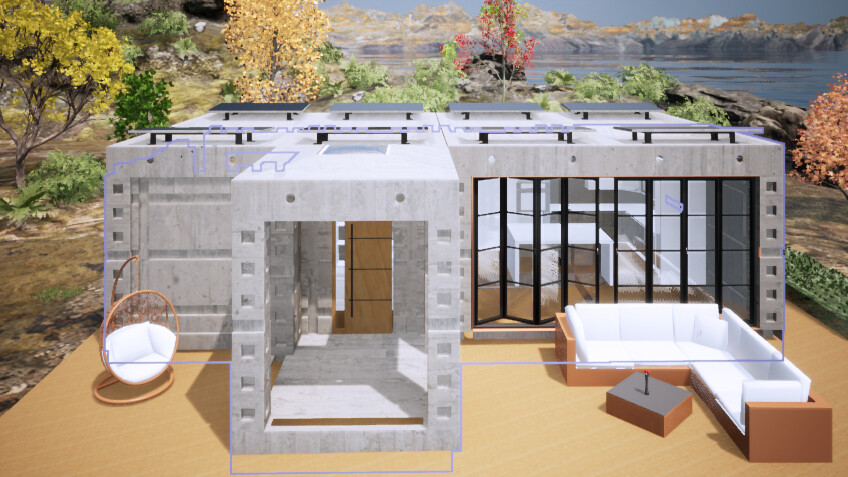 Jorge Vega - Self-sustaining Block House 1 level