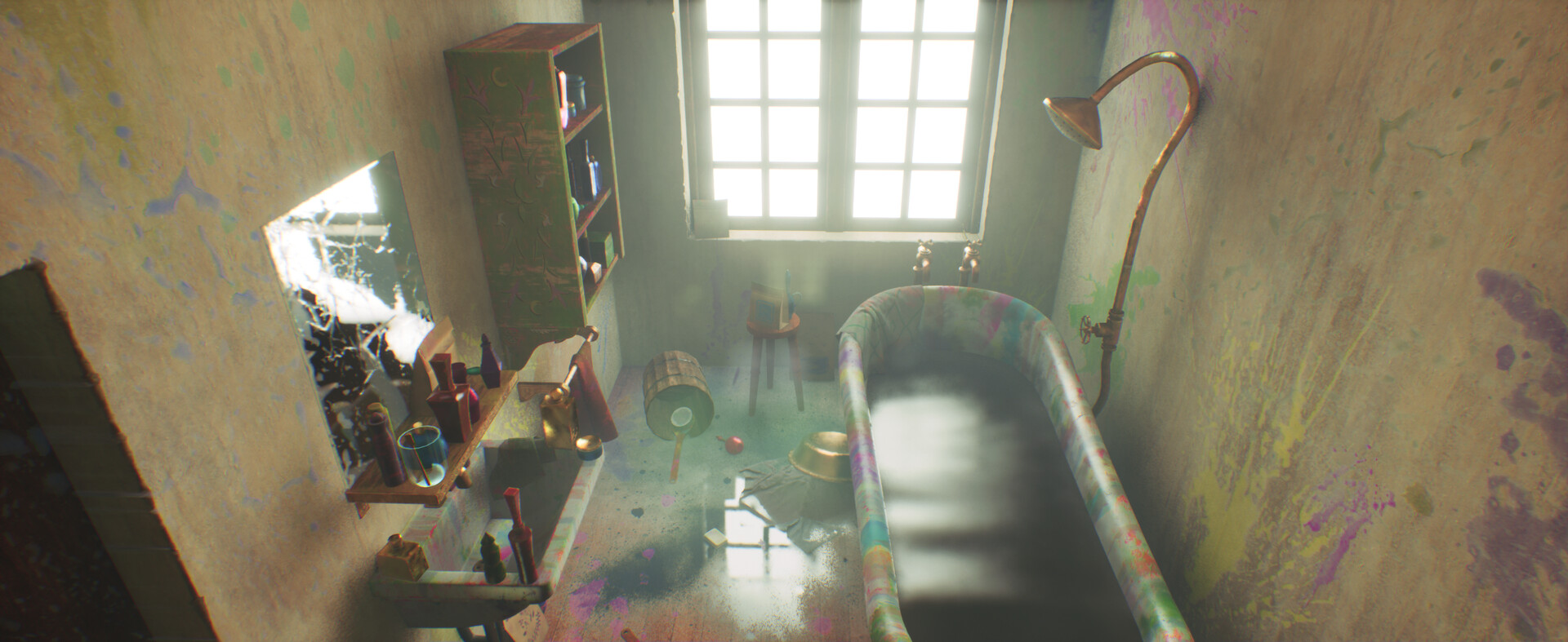ArtStation - "Howl's Walking Castle" Bathroom