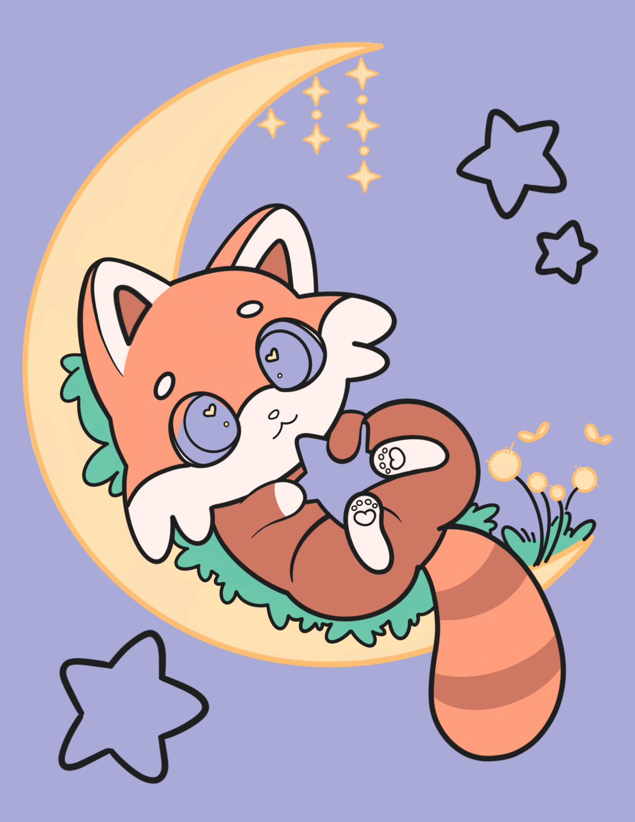 Kimi Yip - Red Panda Illustration