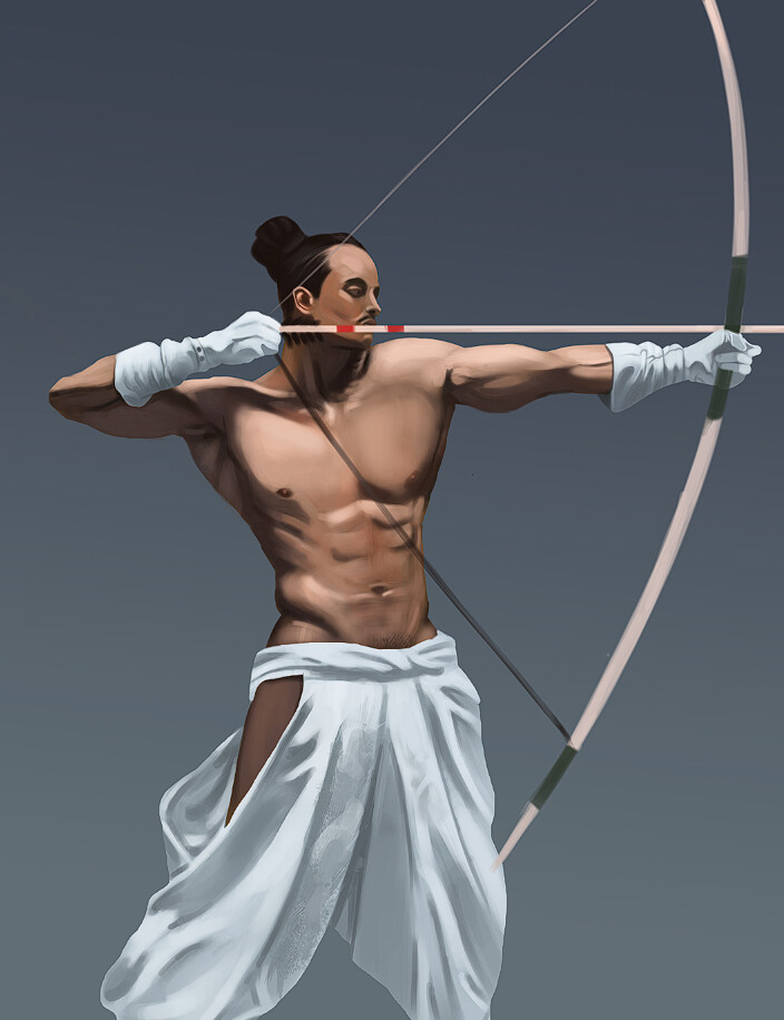 ArtStation - gesture skin tone archery
