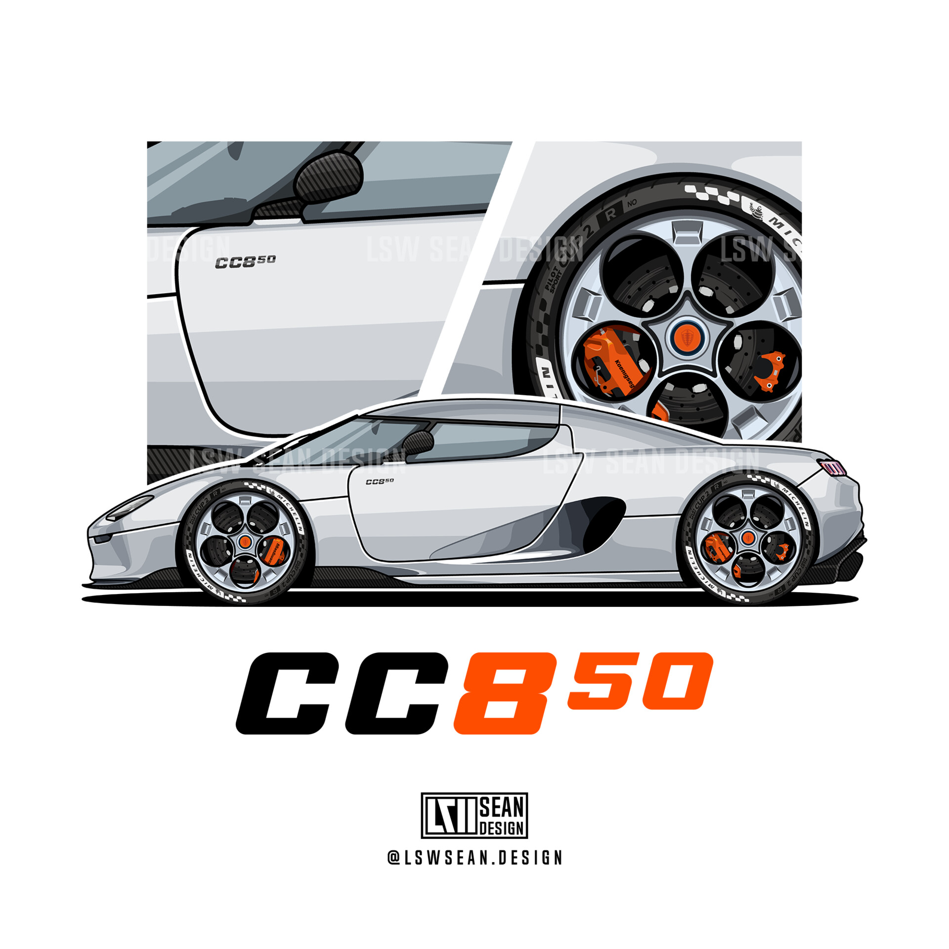 ArtStation - Koenigsegg CC850 illustratio