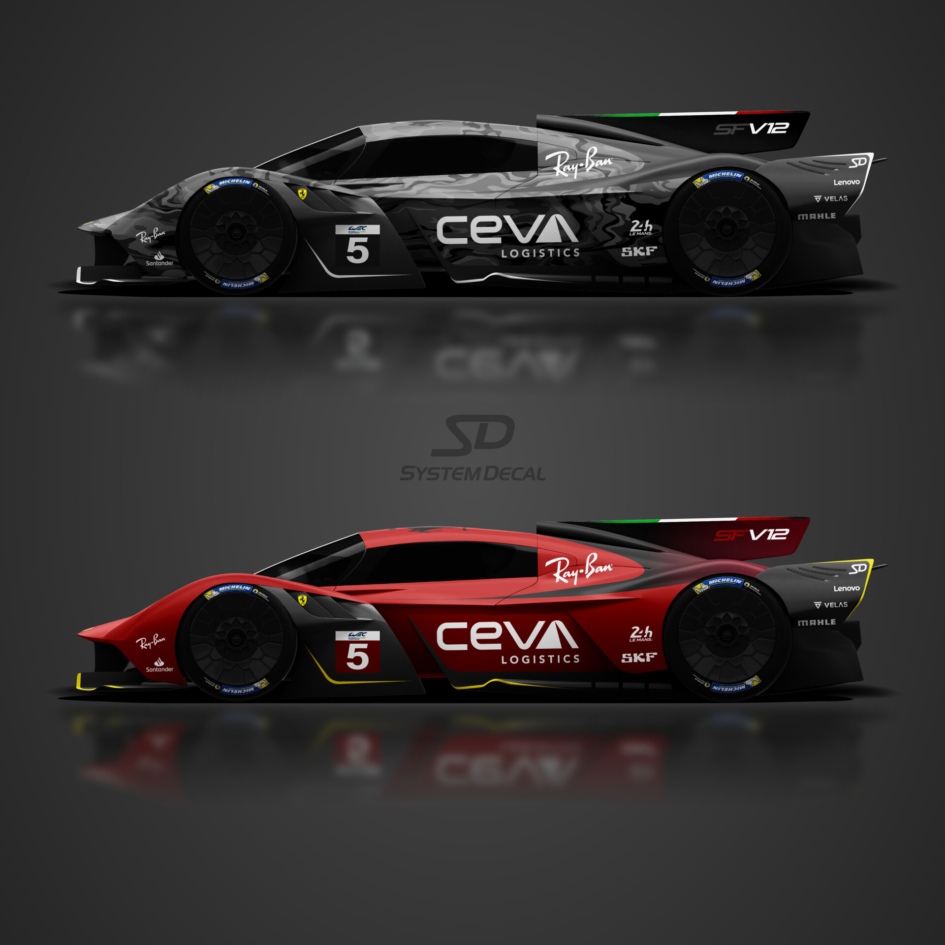 ArtStation - Ferrari LMDH concept Art