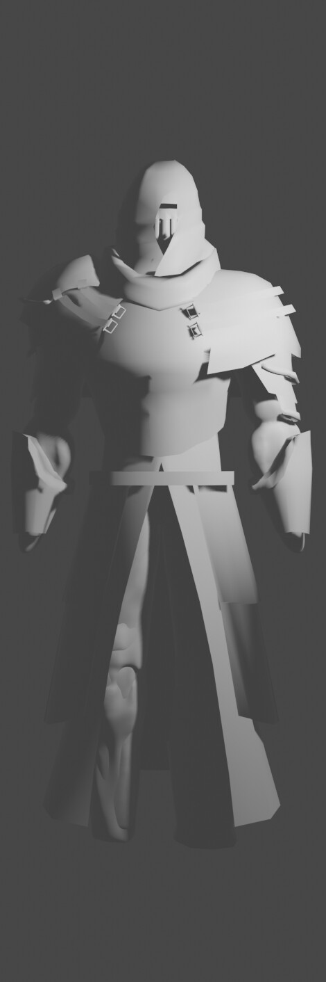 ArtStation - Hooded Knight without texture
