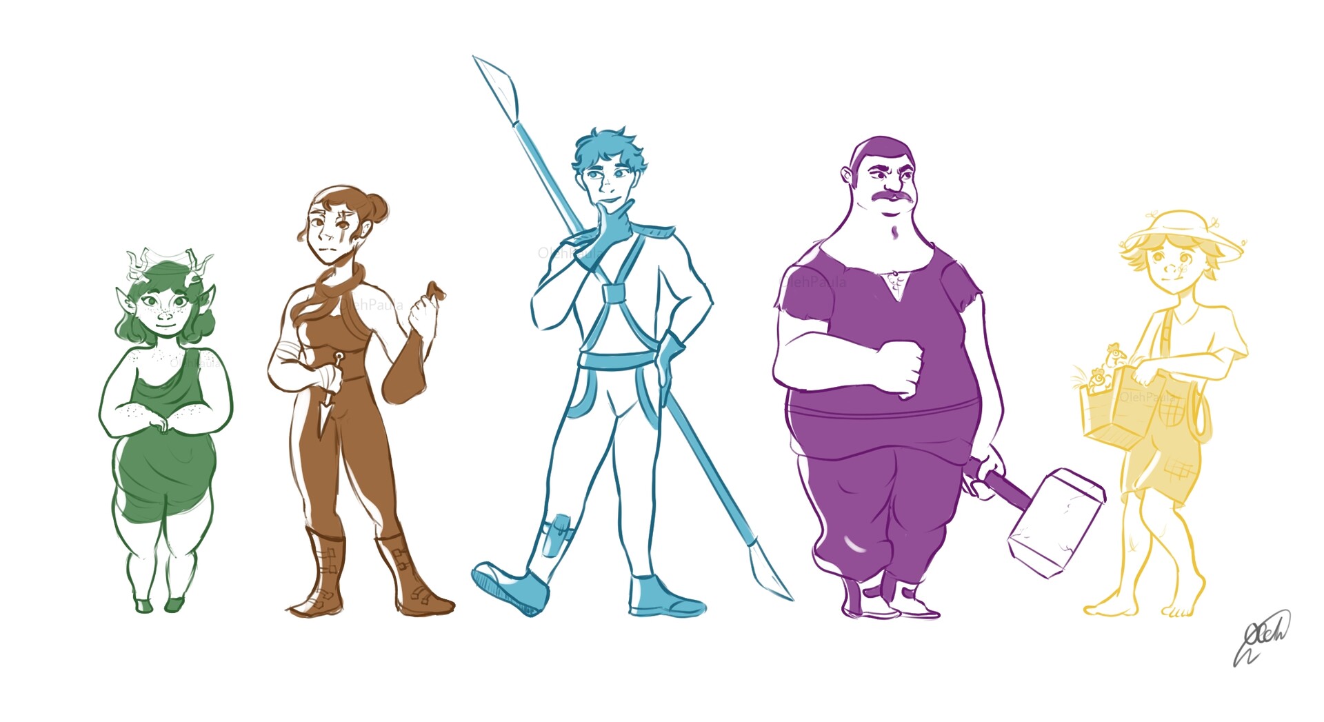 ArtStation - Study of characters designs.