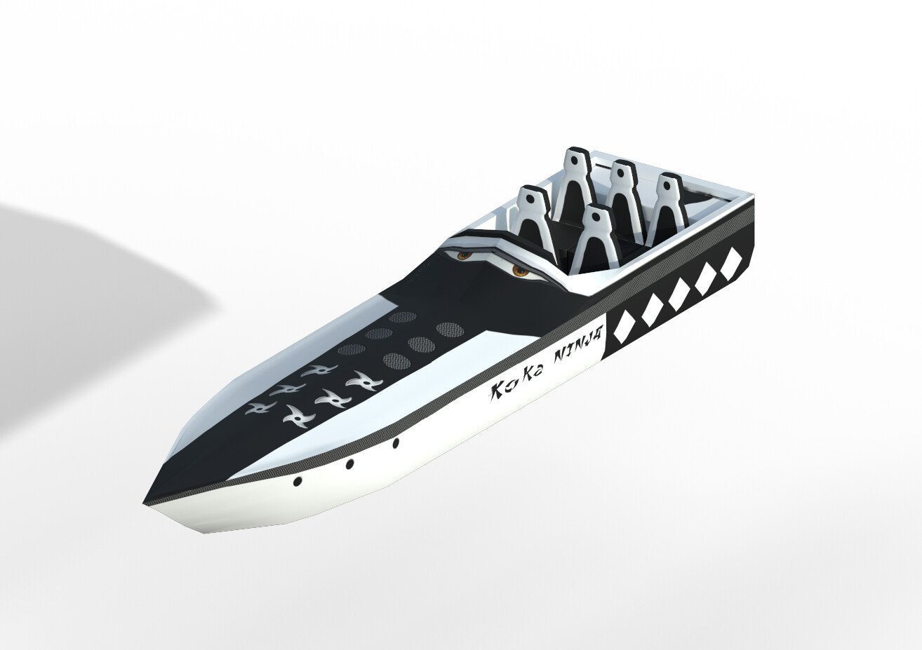 ArtStation - koko ninja boat( 3d model)