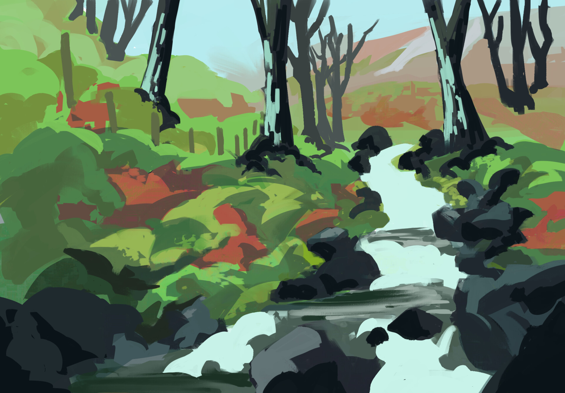 ArtStation - Landscape Study