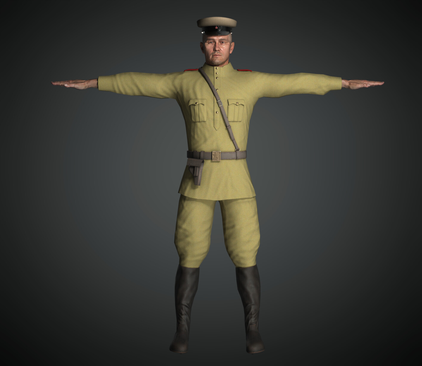 ArtStation - Soviet officer
