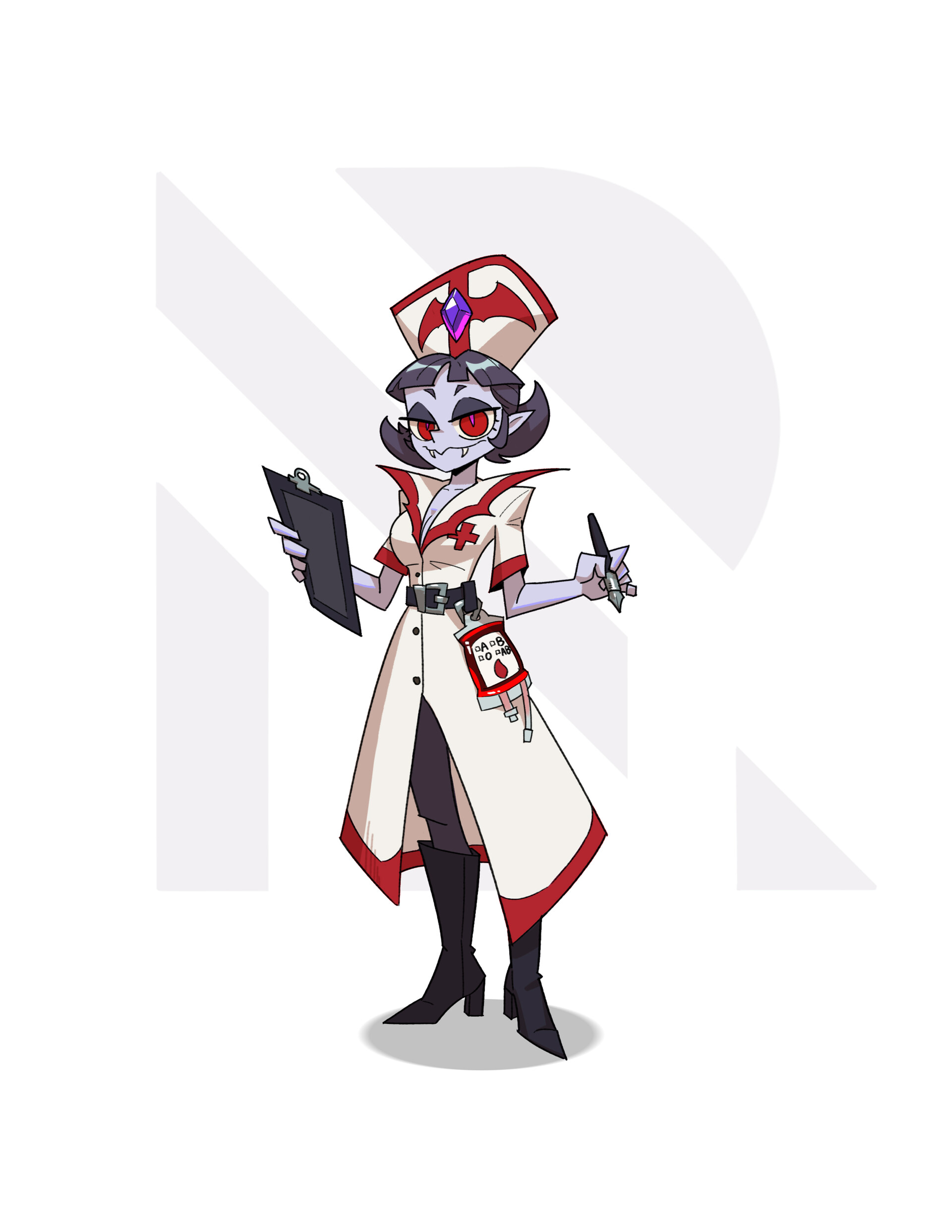 ArtStation - Vampire Nurse & Sad Devil