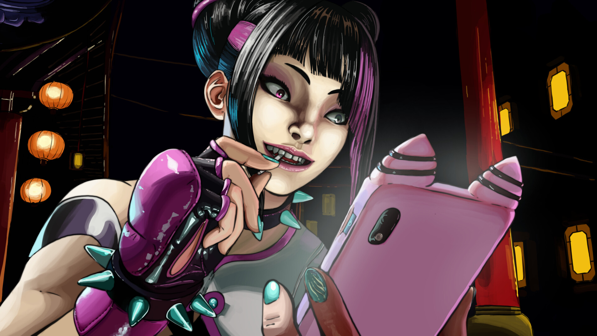 ArtStation - Street Fighter 6 - Juri - Sadistic Victory Face