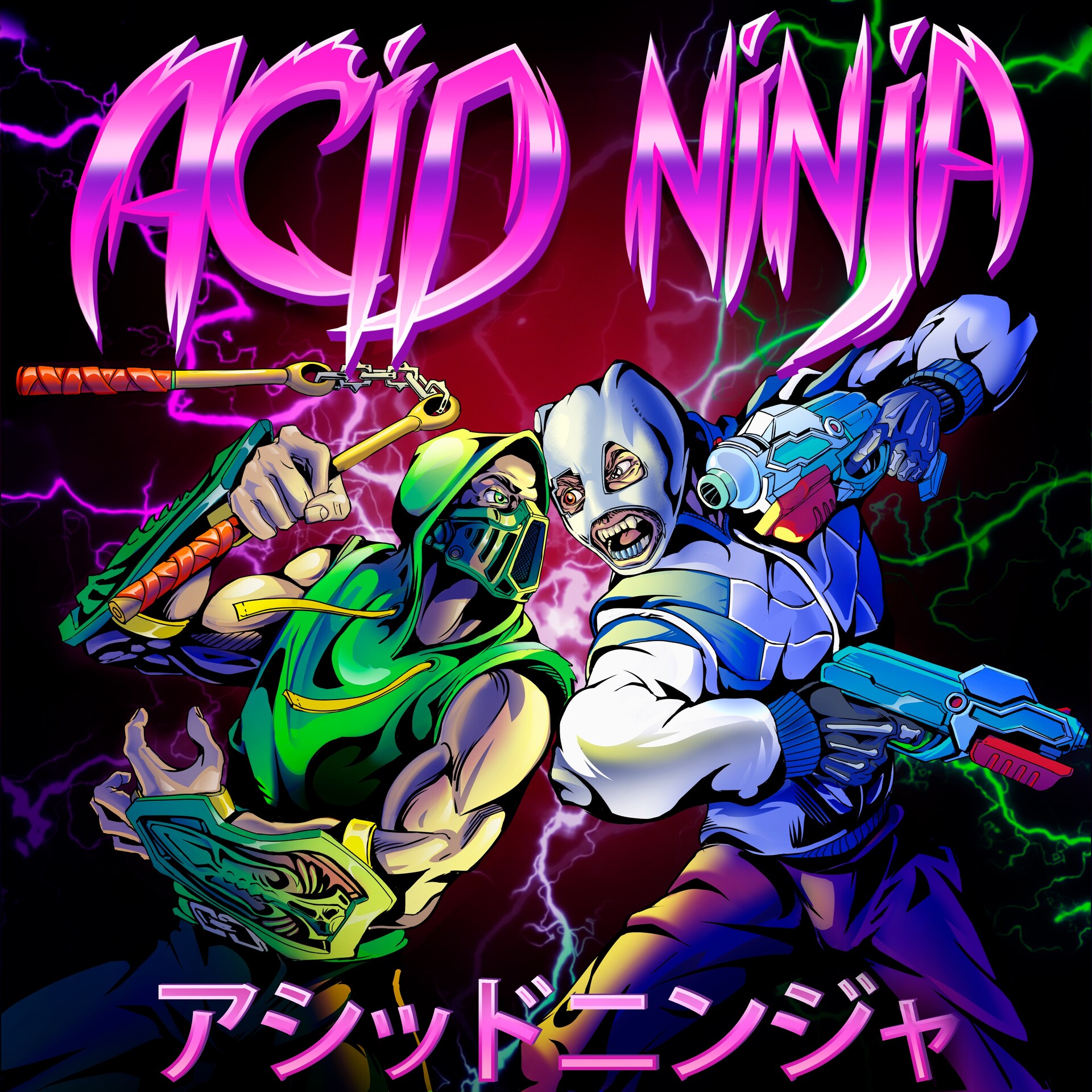 ArtStation - Album cover "Acid Ninja"