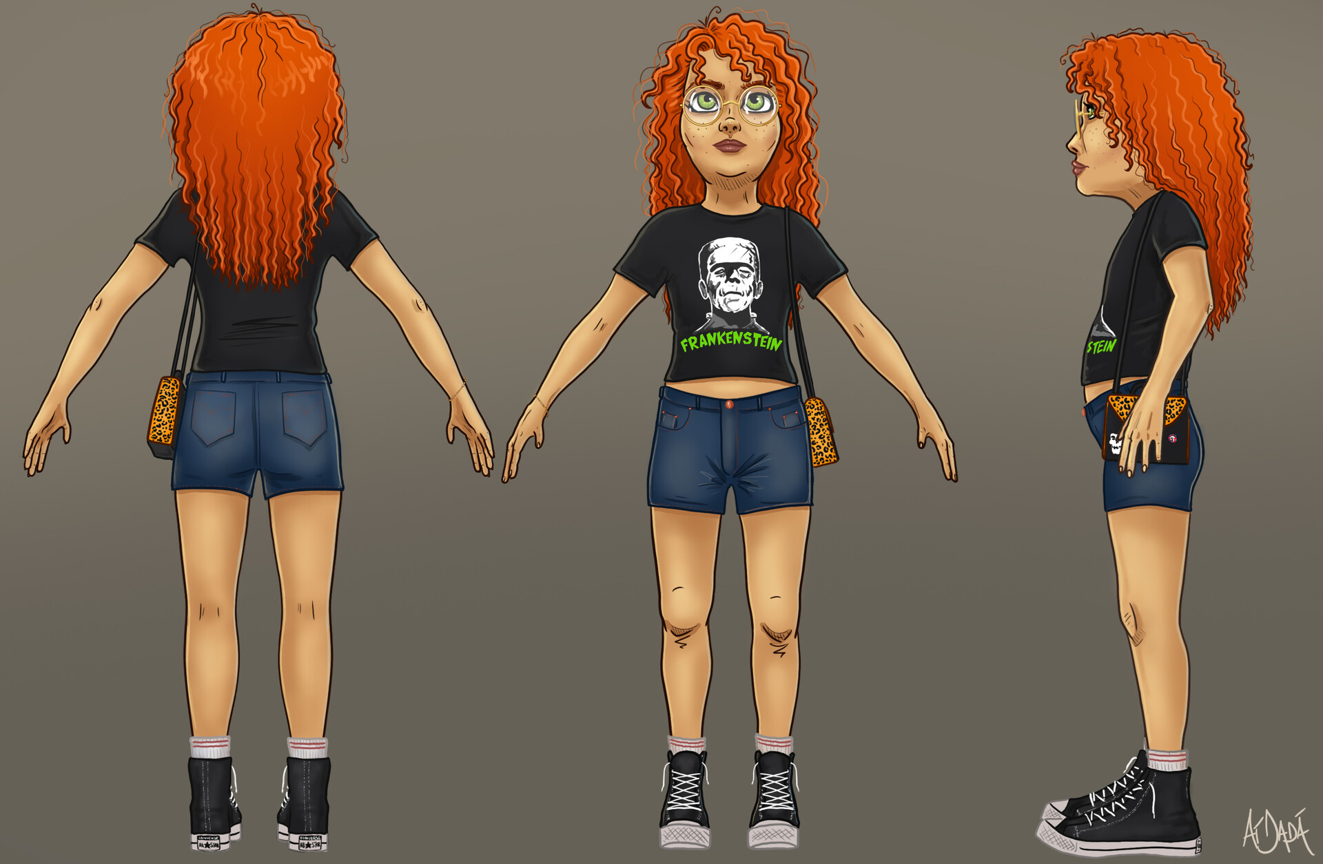 ArtStation - Concept punk girl character