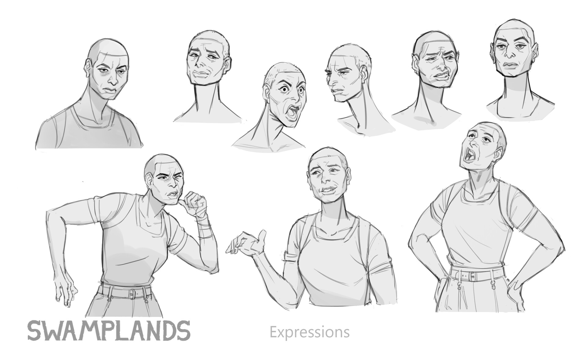 Tiana Oreglia - Swampland Character designs