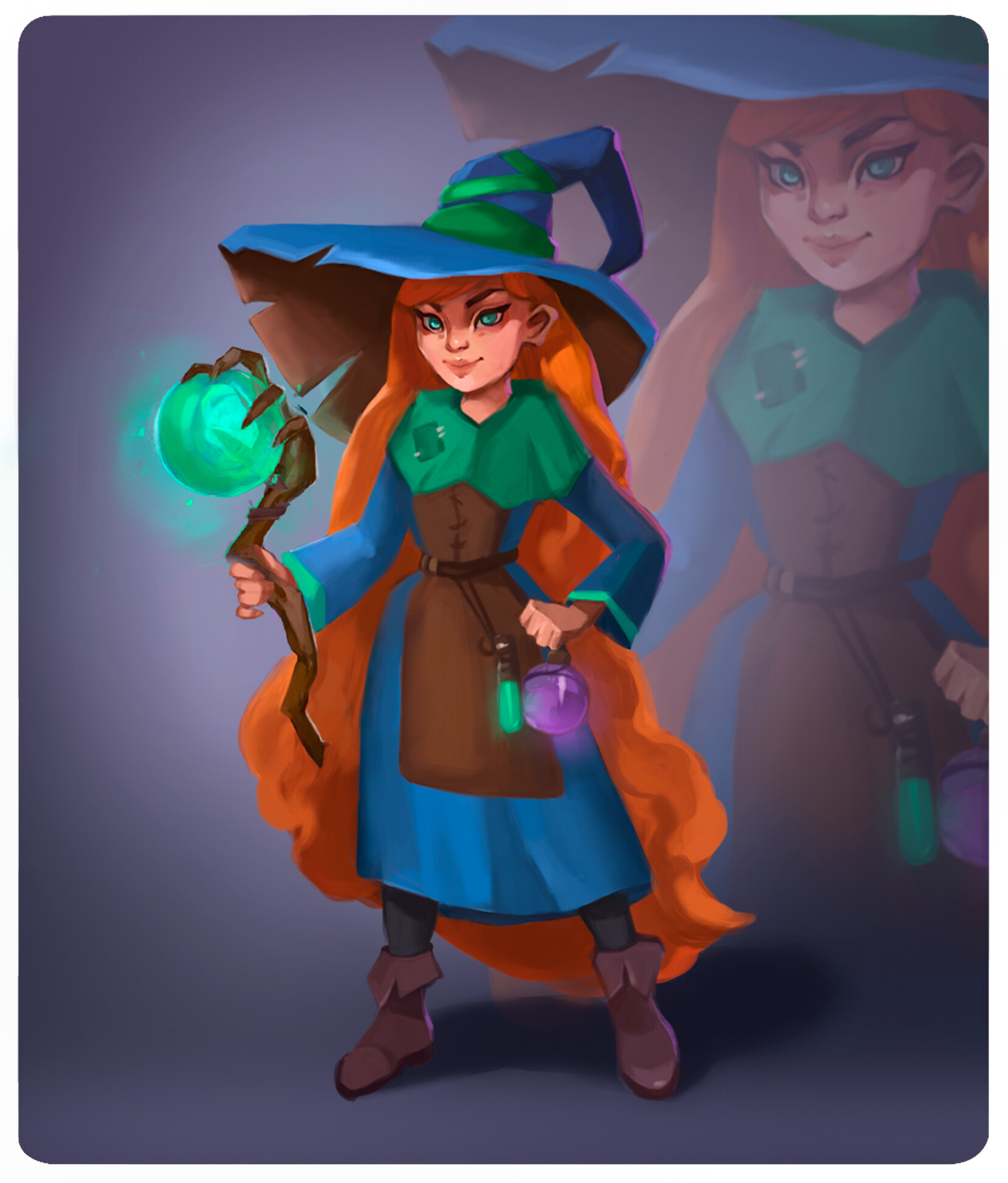 ArtStation - Witch girl game character