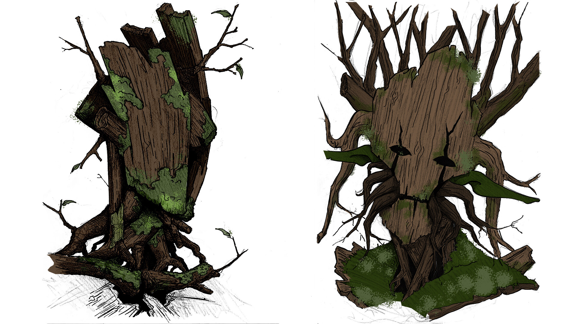 ArtStation - Kerriliande - Evil Forest Spirit