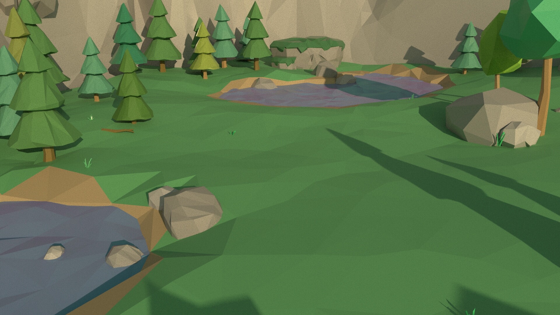 ArtStation - Low Poly Forrest