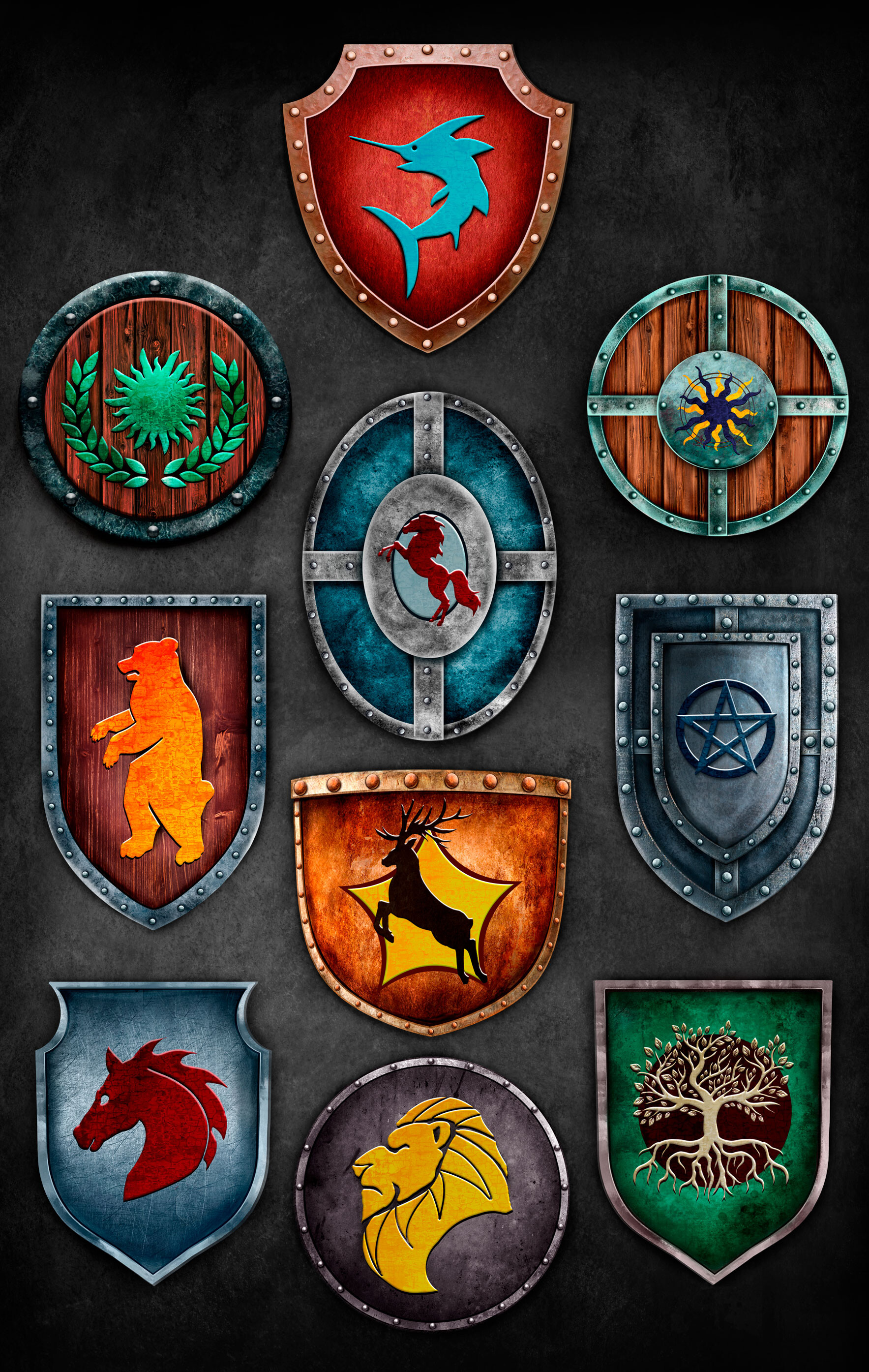 ArtStation - RPG shields