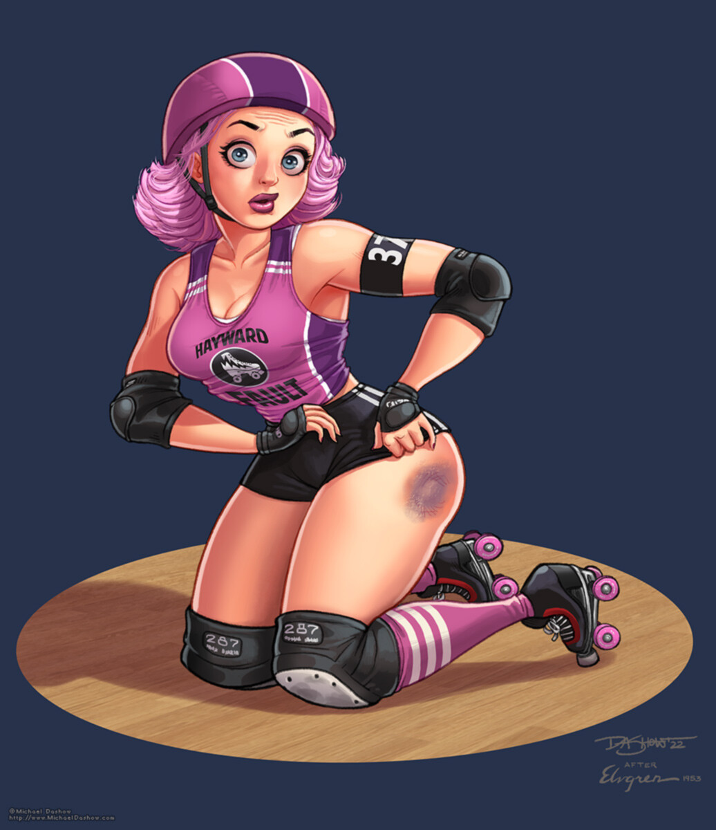 ArtStation - Roller derby skater Bree Larceny