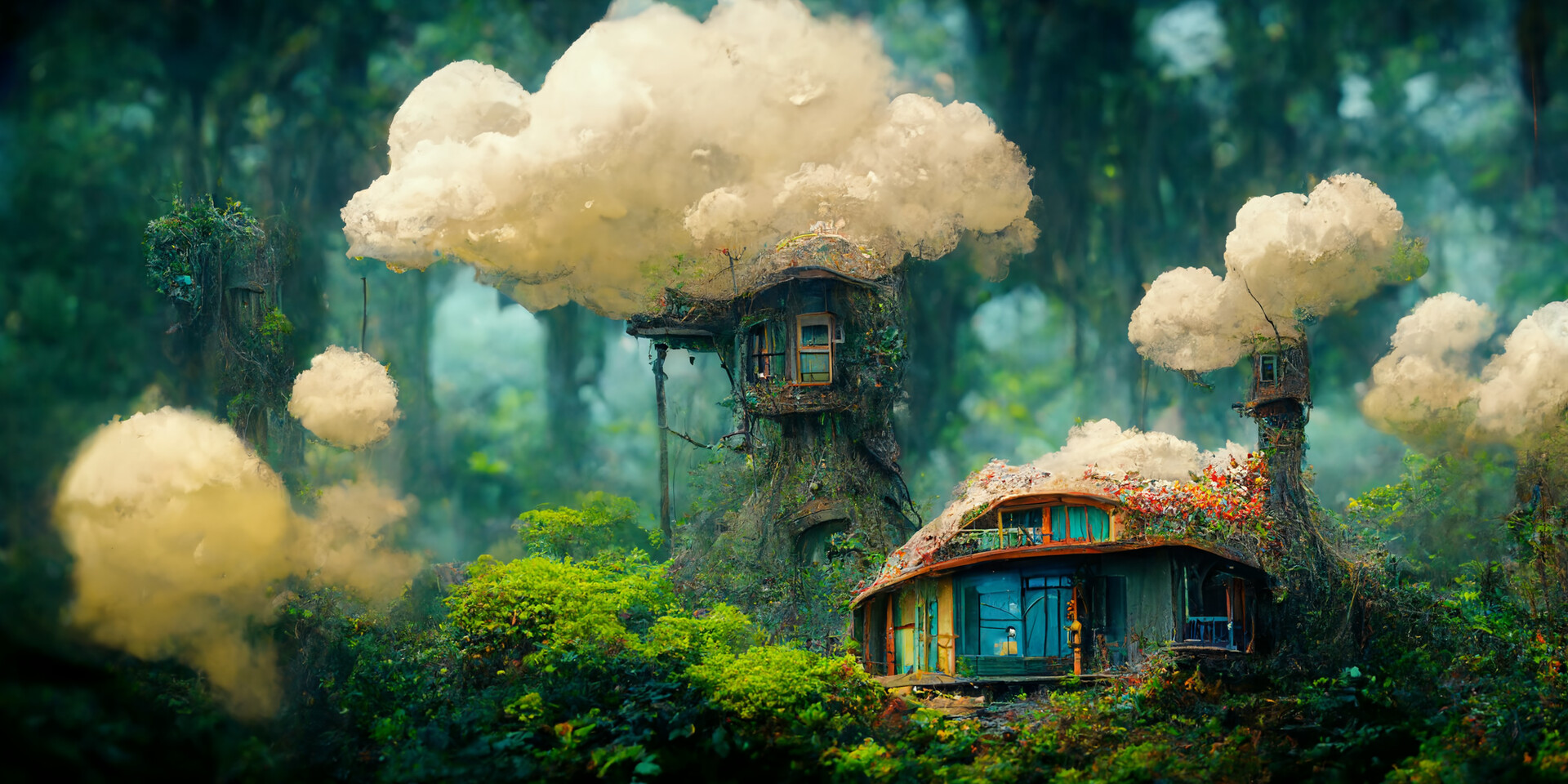 ArtStation - Cloud Forest House