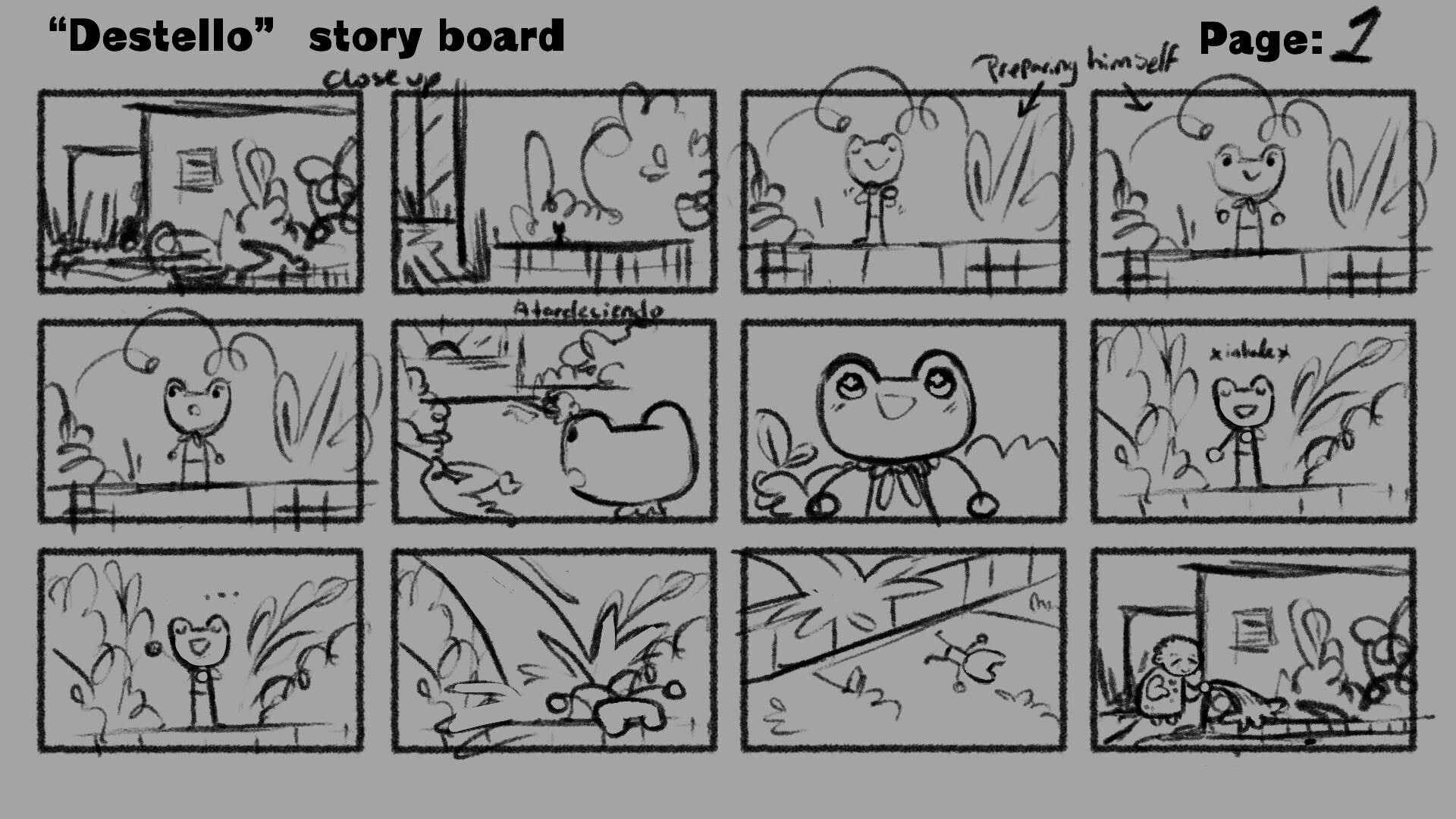 ArtStation - "Destello" Story board